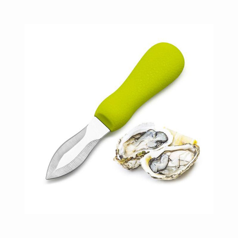 Stainless Steel Oyster Shucking Knife with Ergonomic Grip